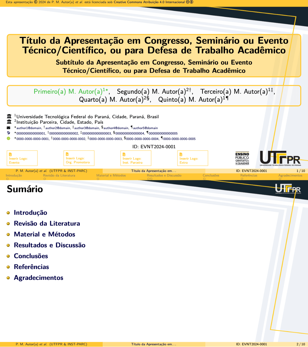 [Federal University of Technology — Paraná] UTFPR-Slides - TeXPage