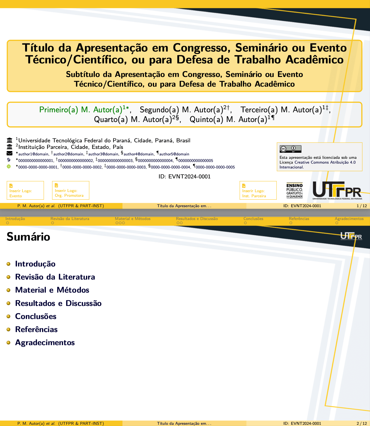 [Federal University of Technology — Paraná] UTFPR-Slides - TeXPage